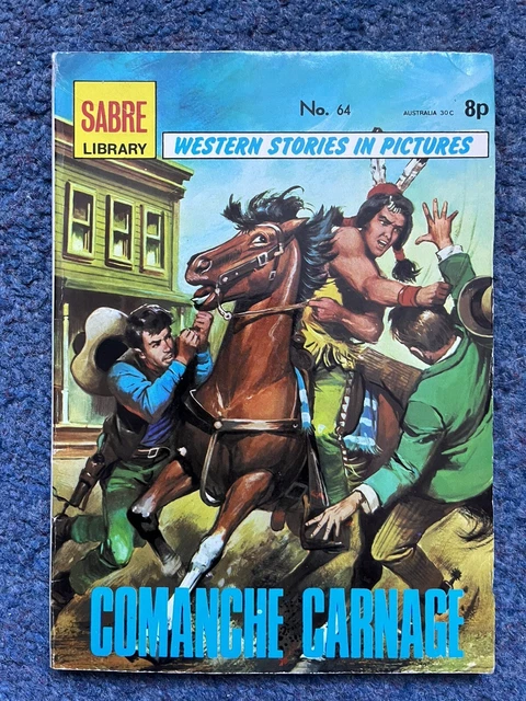 SABRE WESTERN PICTURE Library Comic No. 64 Comanche Carnage EUR 4,65 ...