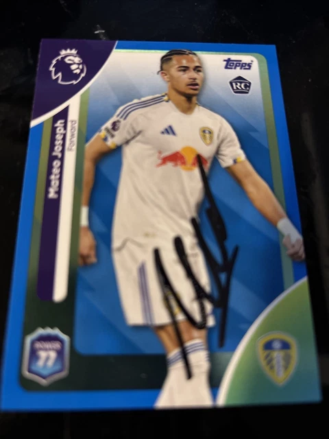 MATCH ATTAX 2026 Mateo Joseph Leeds United Signed £3.99 - PicClick UK