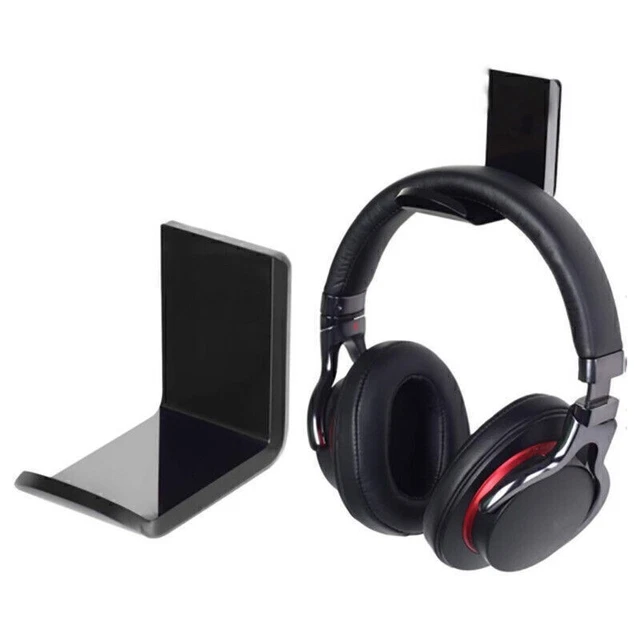 ACRYLIC HEADSET EARPHONE Hanger Hook Wall Table Display Bracket Stand ...