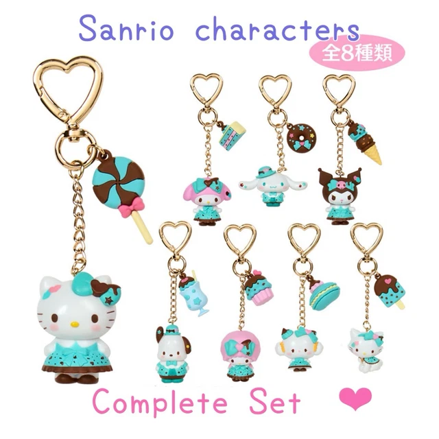 COMPLETE SET 🍫 Sanrio Characters Choco Mint (All 8 Mascot Keychain ...
