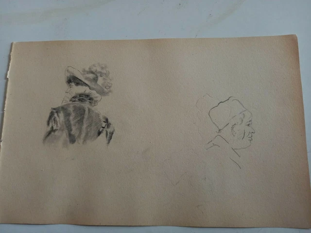 ANCIEN DESSIN AU crayon , croquis 12, bon état 15x24 cms, 1920 EUR 15 ...