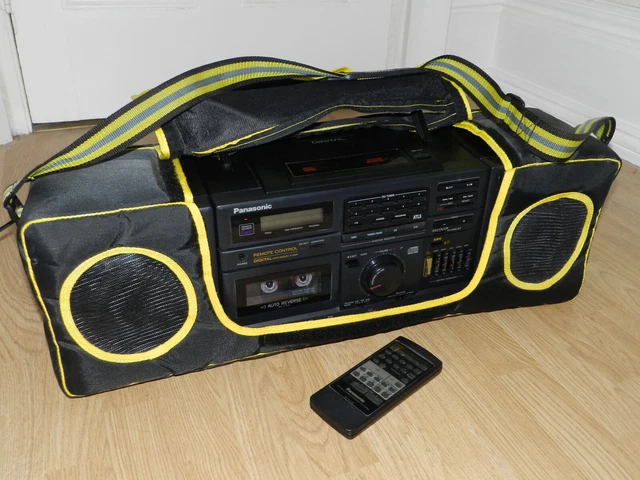 RARE PANASONIC RX DS660 Portable Boombox Radio Cassette CD, Remote ...