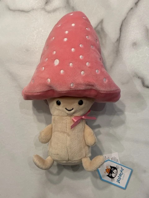 JELLYCAT FUN GUY Pattie Pink Mushroom Toadstool Plush Toy - With Tags £ ...