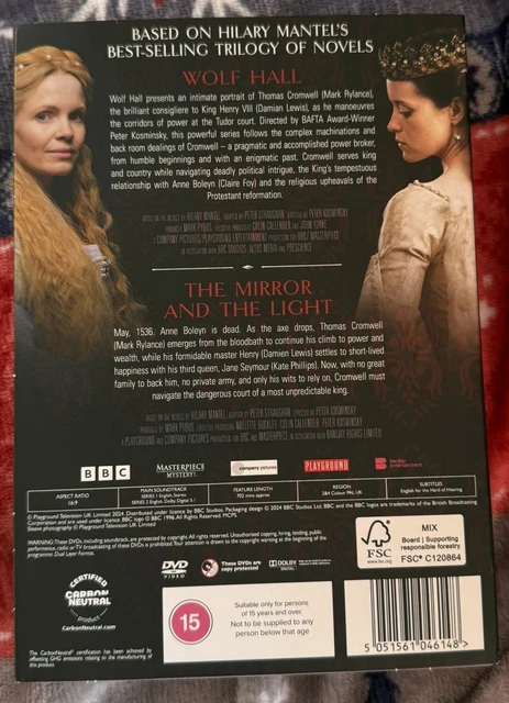 WOLF HALL COMPLETE Series and The Mirror & the Light DVD Box Set £15.99 ...