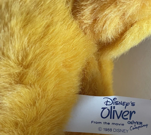 DISNEYS OLIVER PLUSH Doll 1988 Vtg Movie And Company New Old Stock Rare ...