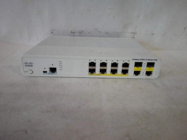 Cisco Catalyst 2960 C Series Poe 8 Port Ethernet Switch Ws C2960c 8pc L Eur 36 62 Picclick Fr