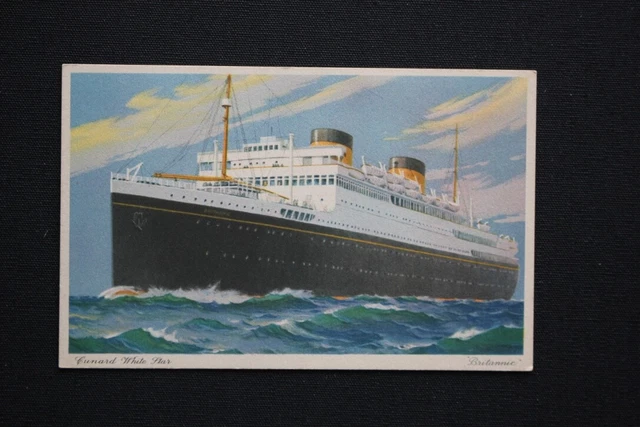 CUNARD WHITE STAR Line Original Company Issued Early Postcard Mv ...