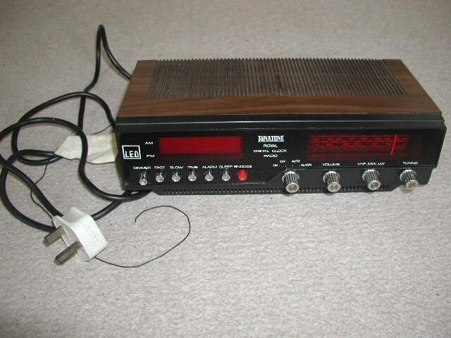 VINTAGE 'BINATONE' ROYAL Digital Clock Radio £22.00 - PicClick UK