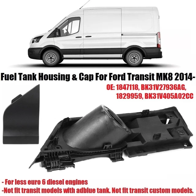 FOR FORD TRANSIT Mk8 Fuel Filler Tank Housing Cover And Flap 2014-On ...