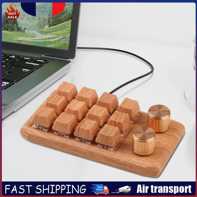 Macro Custom Keyboard Rgb Hot Swap Keypad 2 Knob 12 Keys For Pc Laptop Wired Fr Eur 24 95