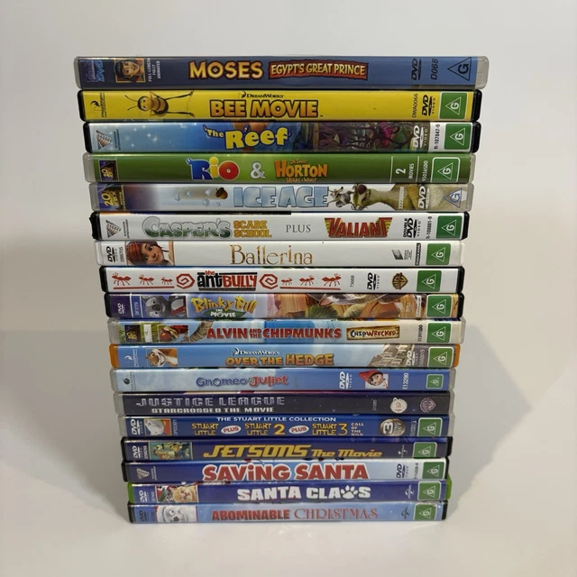 CHILDREN KIDS 18 x Movies DVD Bundle With 22 Films Rated G Region 4 ...