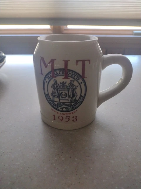 VINTAGE MIT MASSACHUSETTS Institute Of Technology Commencement 1953 Mug ...