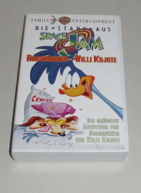 ROADRUNNER WILLI KOJOTE Space Jam VHS Videocassette WARNER Family ...