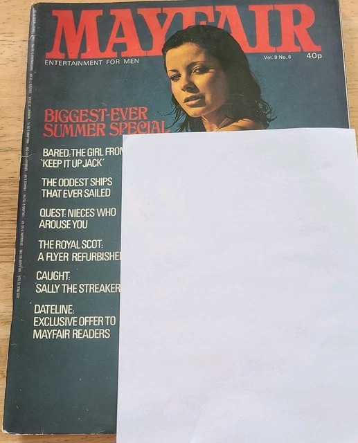 Mayfair Magazine 1970S FOR SALE! - PicClick UK