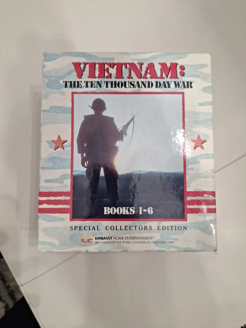 VIETNAM THE TEN Thousand Day War VHS Special Collectors Edition Books 1 ...