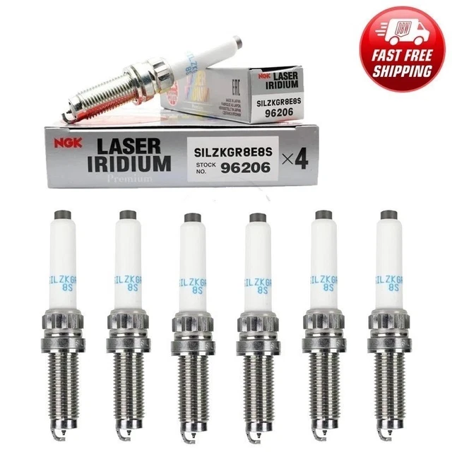 GENUINE NGK LASER Iridium High Ignitability Spark Plug 6PCS for BMW ...