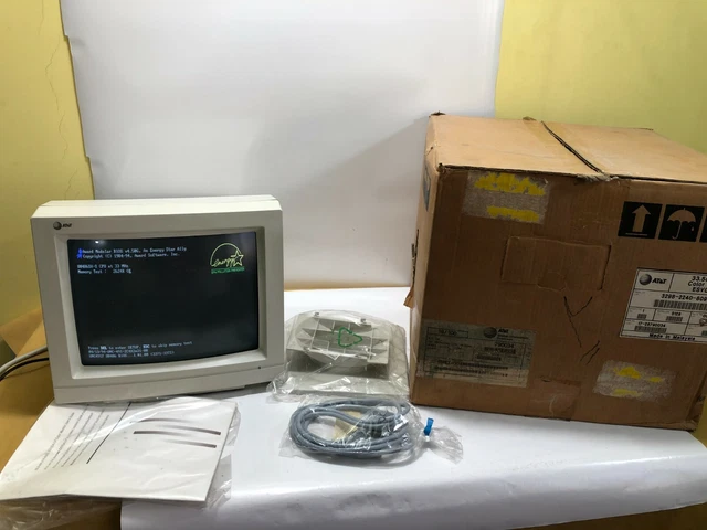 MONITOR NCR COLORE 14"" per Computer AT&T Modello 7134T - Vintage ...