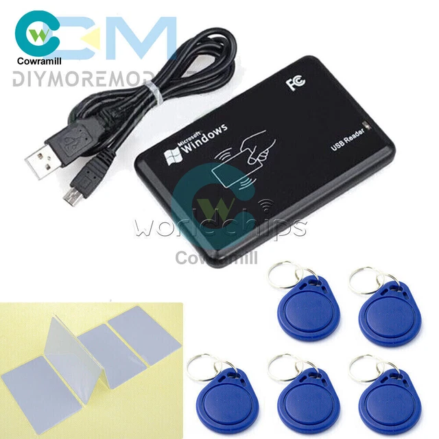 SMART USB RFID IC/ID Card Reader NFC Read Write 13.56MHz 125KHz + Card ...