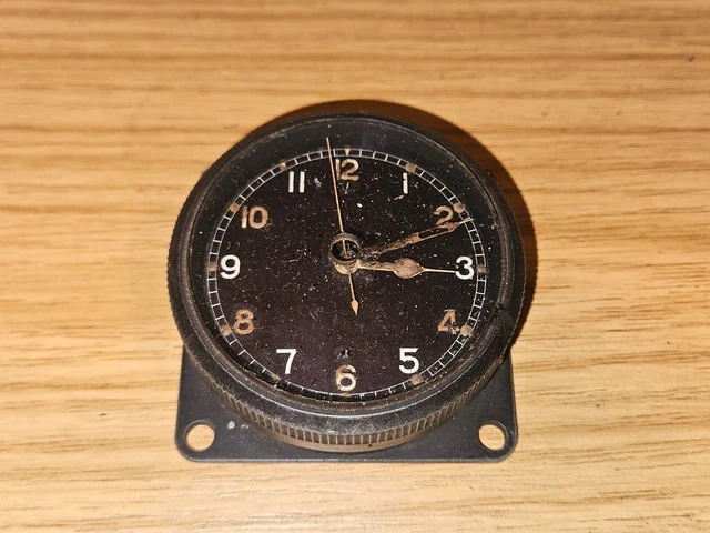 WW2 WWII RAF Early 1939 dated Spitfire Aircraft Instrument panel 8 day ...