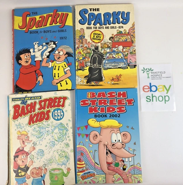 4 X COMIC Book Annual The Bash Street Kids 1995 2002 The Sparky 1972 ...