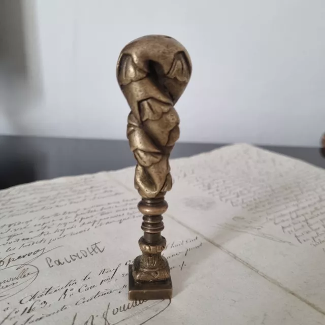 SCEAU CACHET EN Bronze Doré XIXè Bronze Wax Seal 19thC EUR 94,00 ...