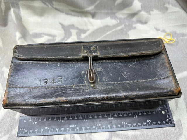 ORIGINAL WW2 BRITISH Army 1943 Dated Leather Tool Box & Spanners £31.00 ...