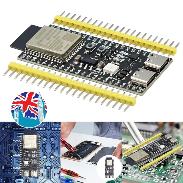 ESP32/ ESP32-S3/ESP32-C3 DEVELOPMENT Board N16R8 N8R2 ESP32C3 WiFi+BT BLE Module £10.29 ...