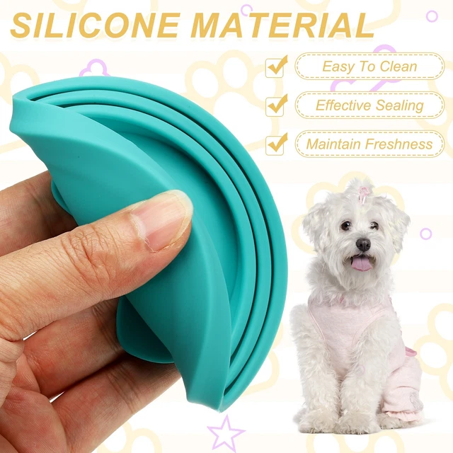 CAT FOOD CAN Covers Lids One Fit 3 Standard Sizes Forest Green/Mint ...