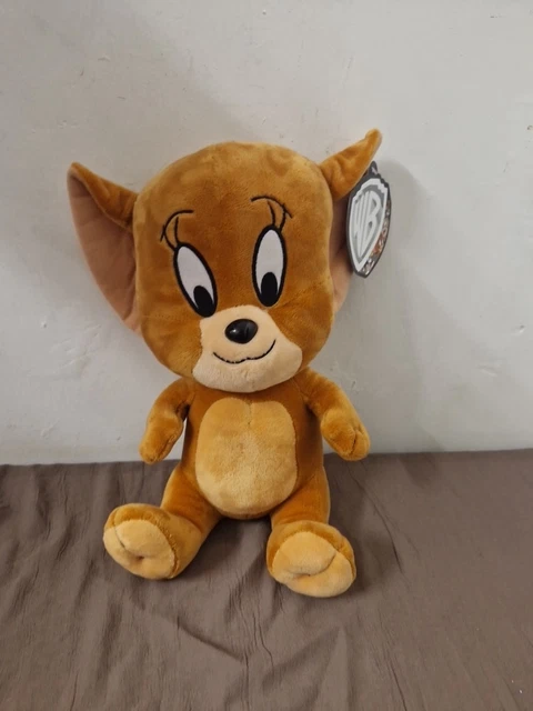 TOM AND JERRY 11" Sitting Plush Jerry Mouse Soft Toy Warner Bros New ...