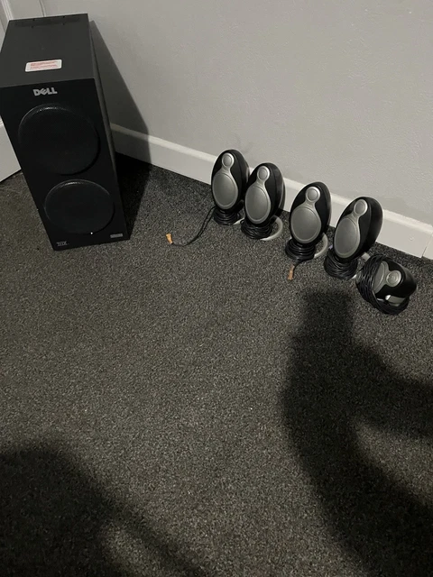 DELL ALTEC LANSING THX Powered Speaker System with 5.1 Surround Sound ...