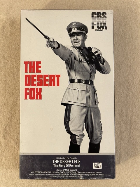THE DESERT FOX -Story of Rommel - VHS - James Mason Jessica Tandy - CBS ...
