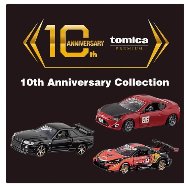 TOMICA PREMIUM 10TH Anniversary Collection GT-R BNR34 Toyota GT86 Honda NSX Car EUR 22,59 ...