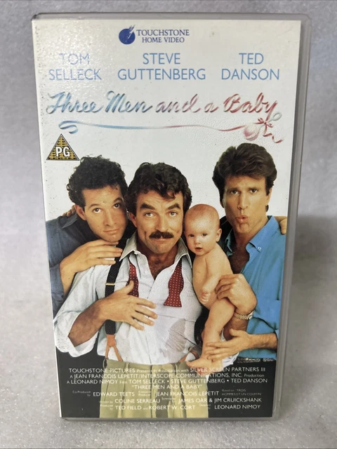 THREE MEN AND A Baby (VHS) 1987, Tom Selleck, Ted Danson, Steve ...