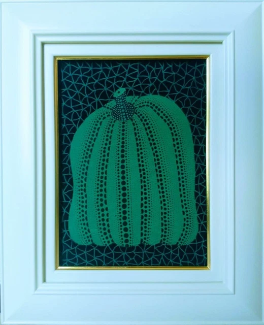 YAYOI KUSAMA OIL painting Hand painted Signed Japan Art F4 " Pumpkin " 1990 £461.36 - PicClick UK