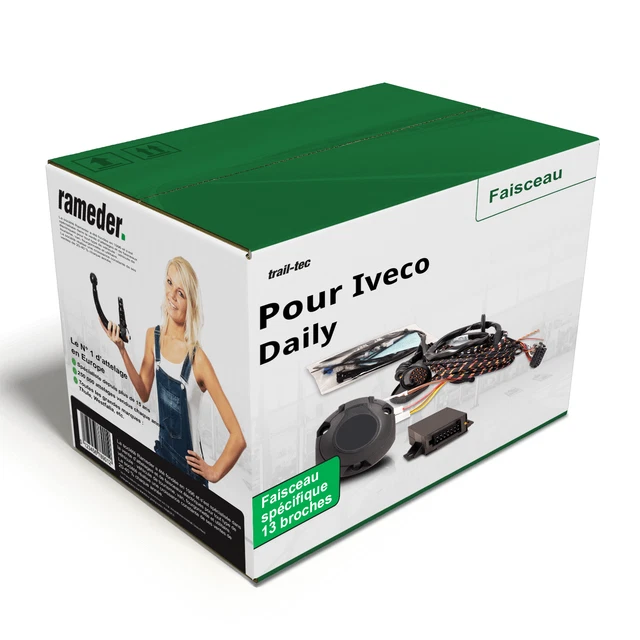 FAISCEAU SPÉCIFIQUE AU véhicule 13 broches pour IVECO Daily 14- trail ...