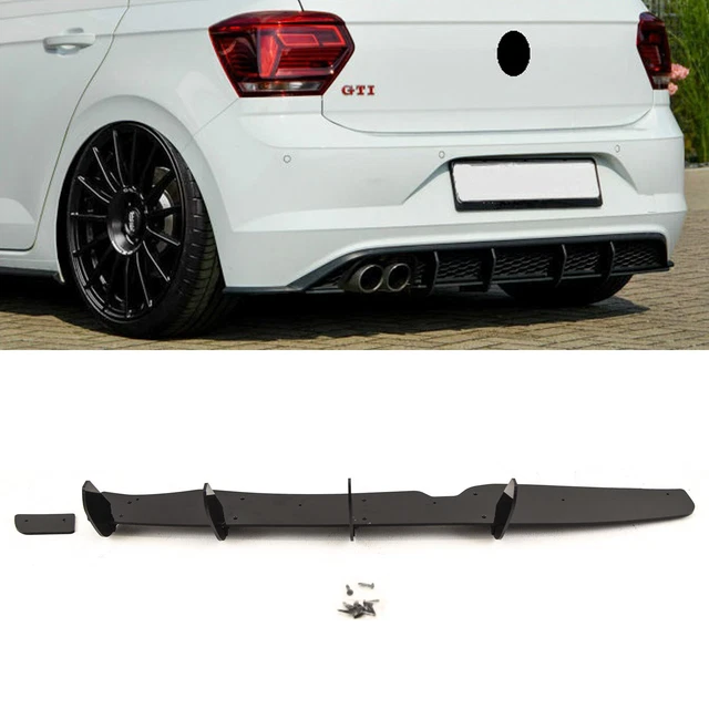 VW POLO MK6 AW GTI 2018-2021 Rear Bumper Diffuser Blade Style Gloss ...