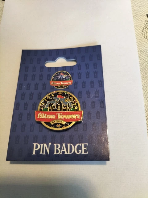 ALTON TOWERS THEME park Resort pin badge Merlin entertainments Thorpe ...