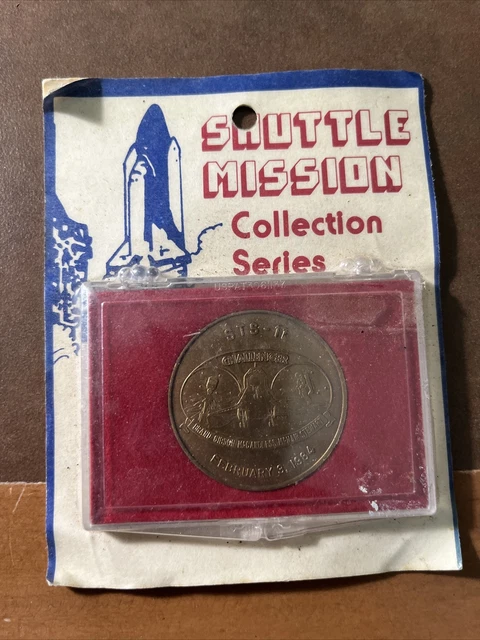 NOS NASA SPACE SHUTTLE COIN / MEDAL, CHALLENGER, STS-11, 1st K.S.C ...