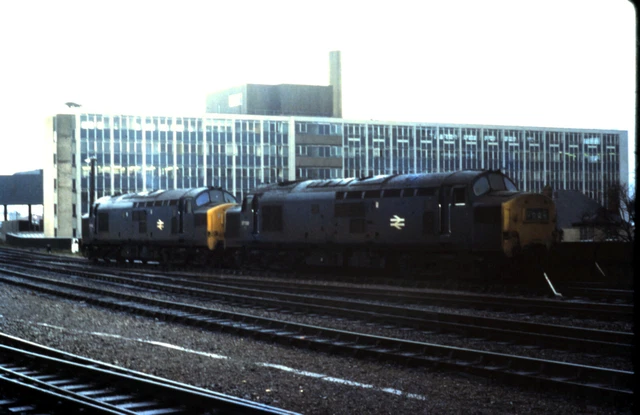 BRITISH RAILWAYS CLASS 37's at Bath Road Bristol 1976 - 35mm Slide £3. ...