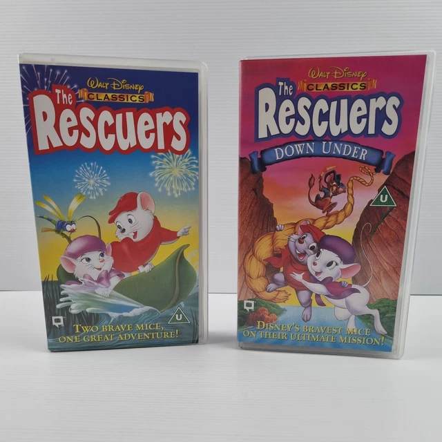 DISNEY WALT DISNEY VHS The Rescuers Down Under Video Tapes $35.70 ...