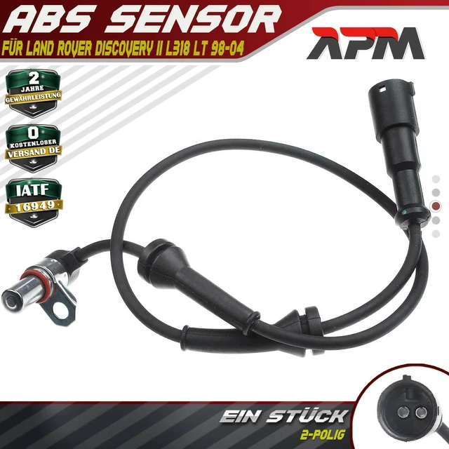 ABS SENSOR HINTERACHSE für Land Rover Discovery II L318 LT SUV 2-Pin ...