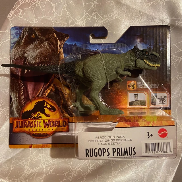 Jurassic World Rebirth Mattel Jurassic World - Ferocious Pack: Rugops ...