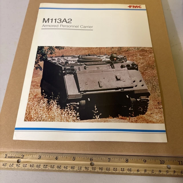 VINTAGE M113A2 ARMORED Personnel Carrier Tank Brochure M113 M727 M730 ...