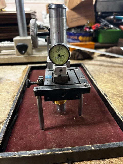 MACHINIST OFCE LATHE MILL Unusual Precision Microscope with Dial ...