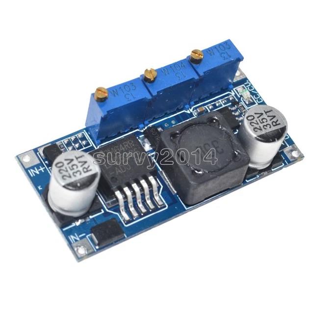 LM2596 DC-DC STEP-DOWN Adjustable CC/CV Power Supply Module Converter ...