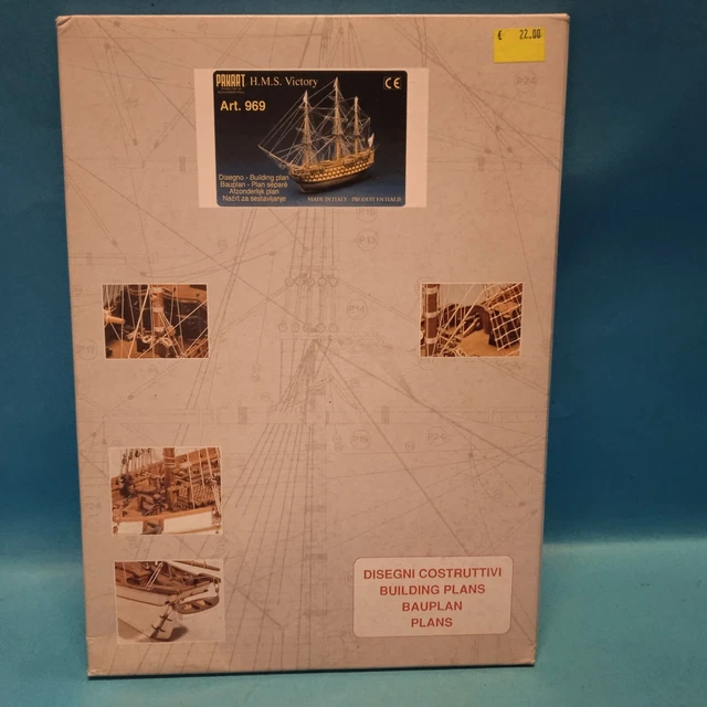 HMS VICTORY CONSTRUCTION Designs Naval Modeling Art 969 Panart Italy £ ...