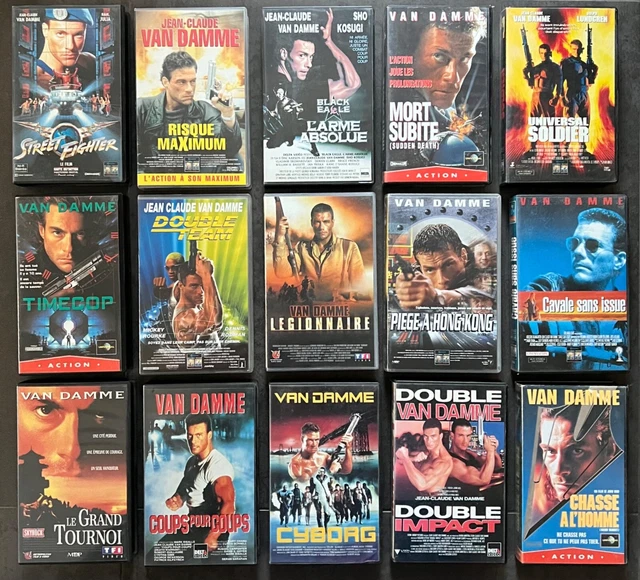 LOT DE 15 K7 VHS / CASSETTE VIDEO vintage - Jean-Claude Van Damme EUR ...