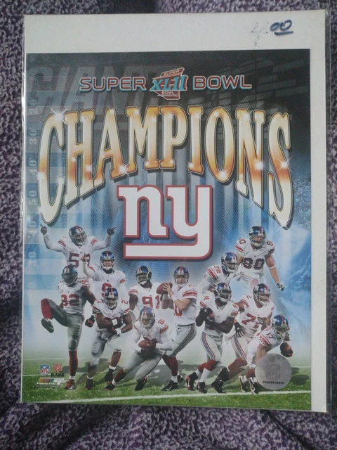 PHOTO NY GIANTS Super Bowl 42 Champions 8x10 EUR 6,44 - PicClick FR