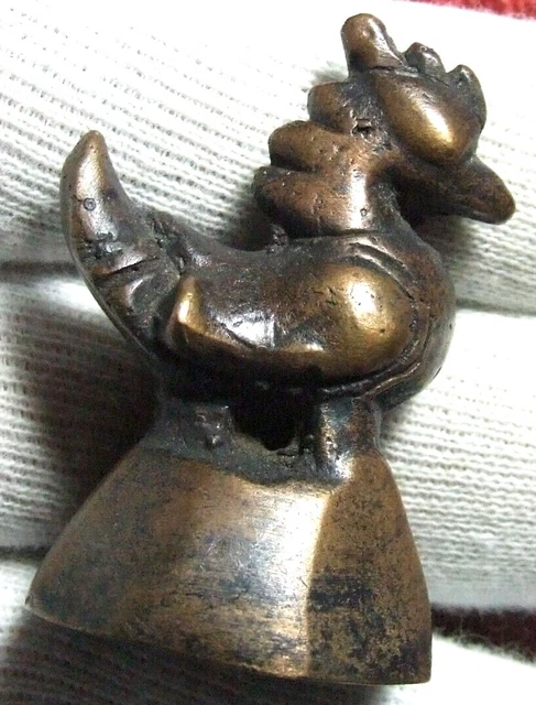 ANTIGUO VINTAGE OPIO Peso 80.3gr Pájaro Hermoso Escultura Lejano East A ...