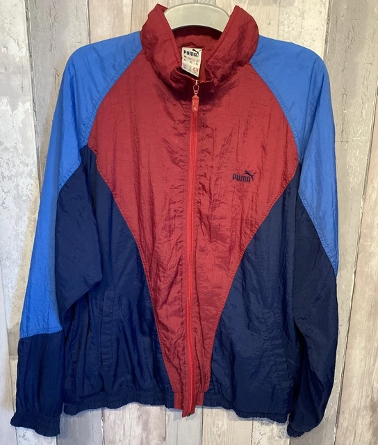 RARE VINTAGE PUMA Tracksuit Shell Suit Top Size XL Pit to Pit 25 Inch ...